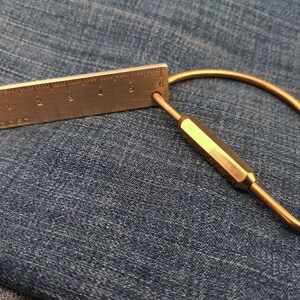 Brass Ruler,cute Ruler,mini Ruler,custom Keychain,brass Keychain Custom ...