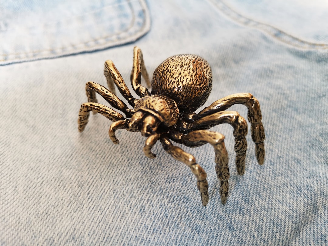 Brass Spider,brass Spider Statue,retro Brass Spider,antique Collection ...