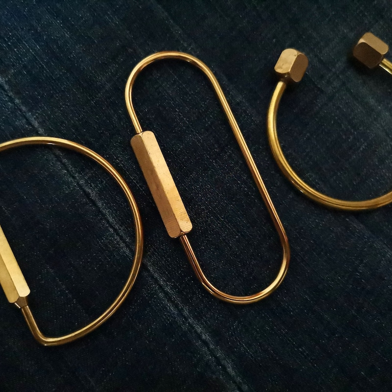 Brass Keychain - Etsy