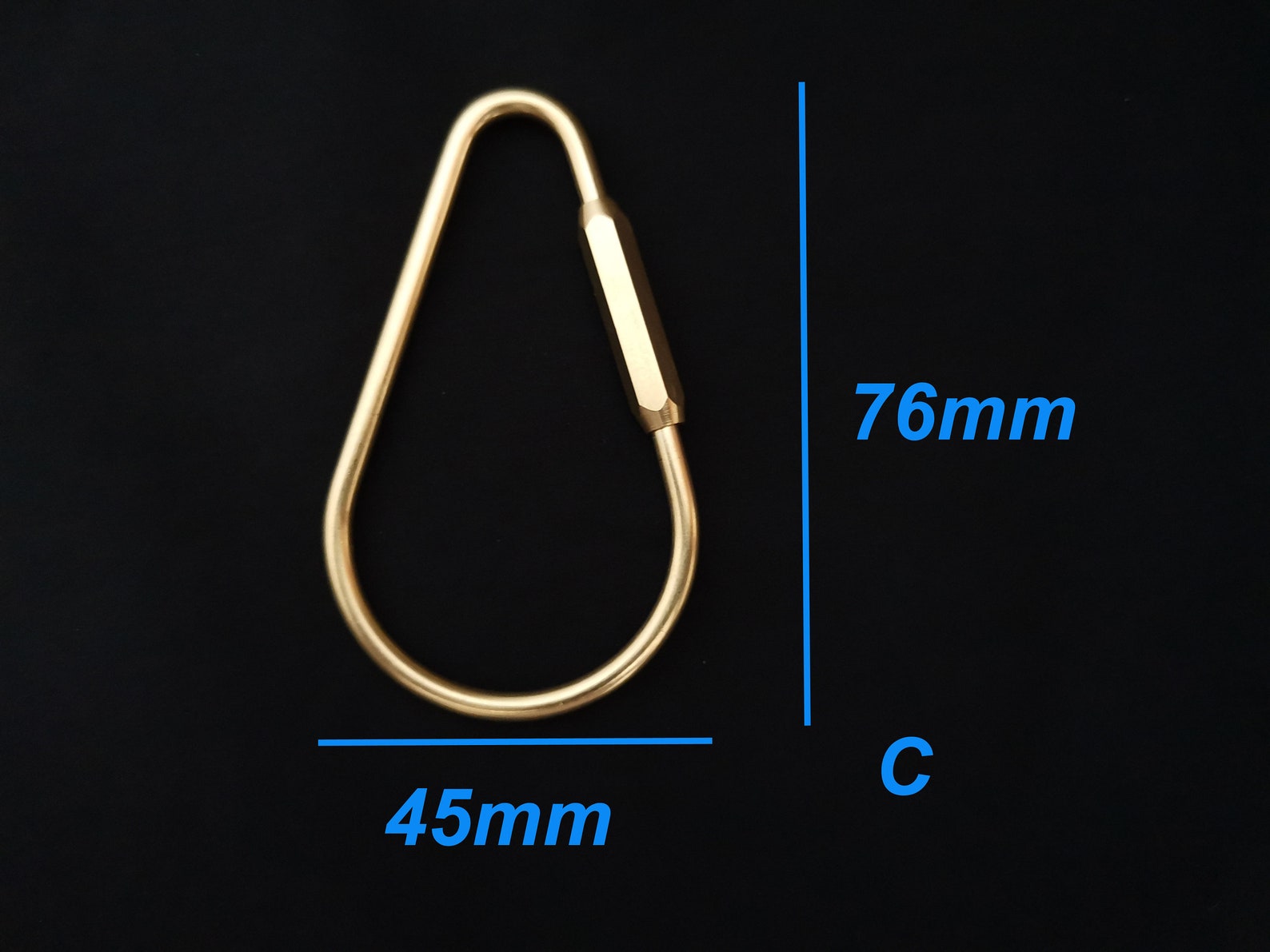 Brass Keychain Custom,key Hook,custom Keychain,brass Key Ring Hook ...