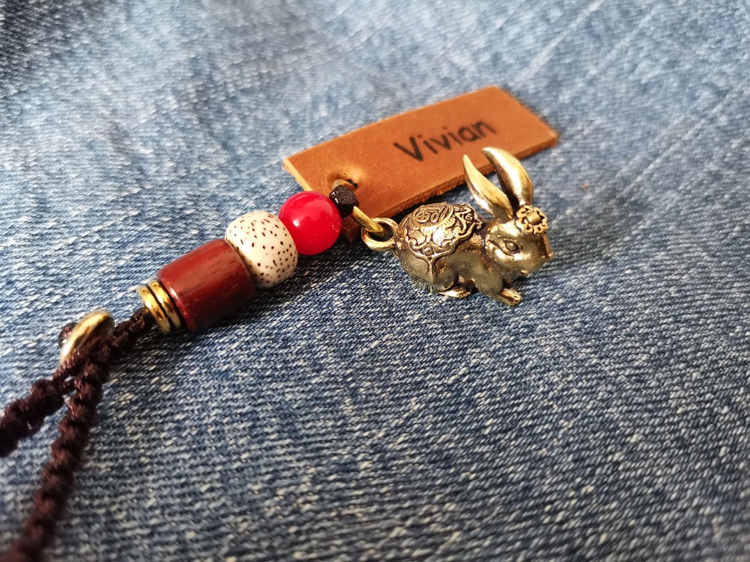 Good Luck Rabbit,brass Rabbit,rabbit Keychain,antique Collection ...
