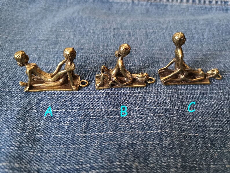 Sex Position Figure Pendant,brass Sex Keychain,keychain Pendant,bag ...