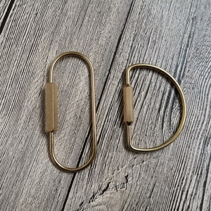 Brass Key Ring Hook,key Hook,custom Keychain,leathercraft Hardware ...