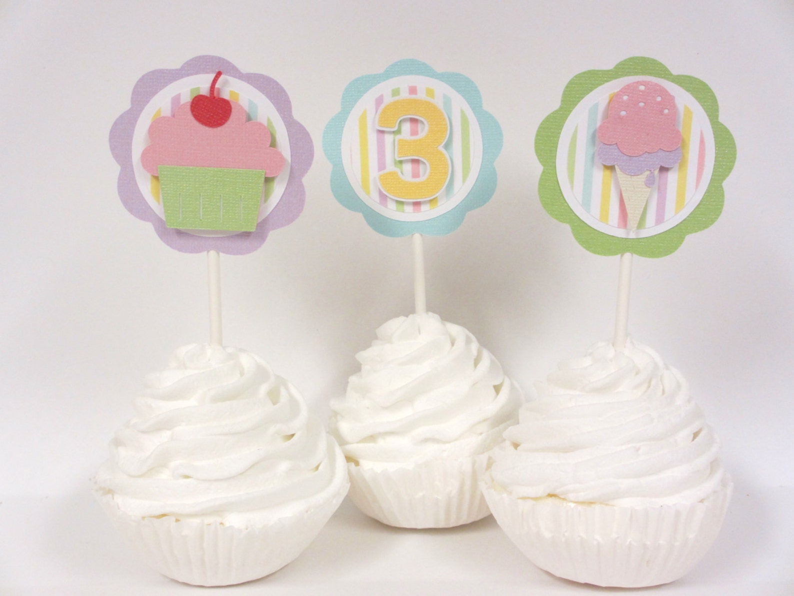 Pastel Ice Cream and Cupcakes Door Welcome Sign Banner | Etsy