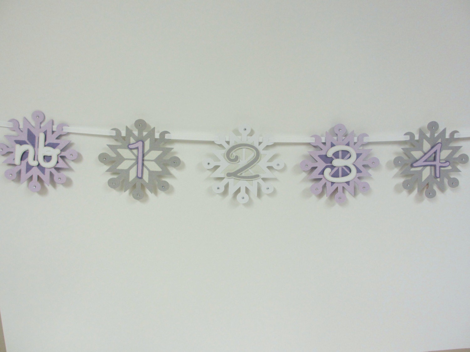 Snowflake Winter Wonderland Purple Lilac Lavender Grey White - Etsy