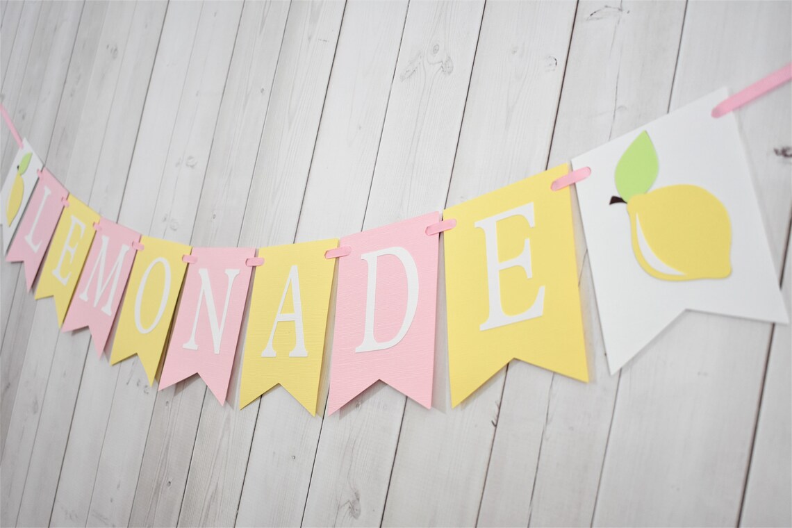 Lemon Fruit Lemonade Stand Birthday Party Baby Shower Flag | Etsy