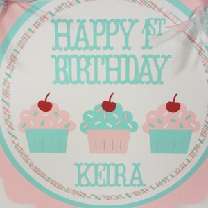 Pastel Cupcake Door Welcome Sign Banner Birthday Party Shower - Etsy