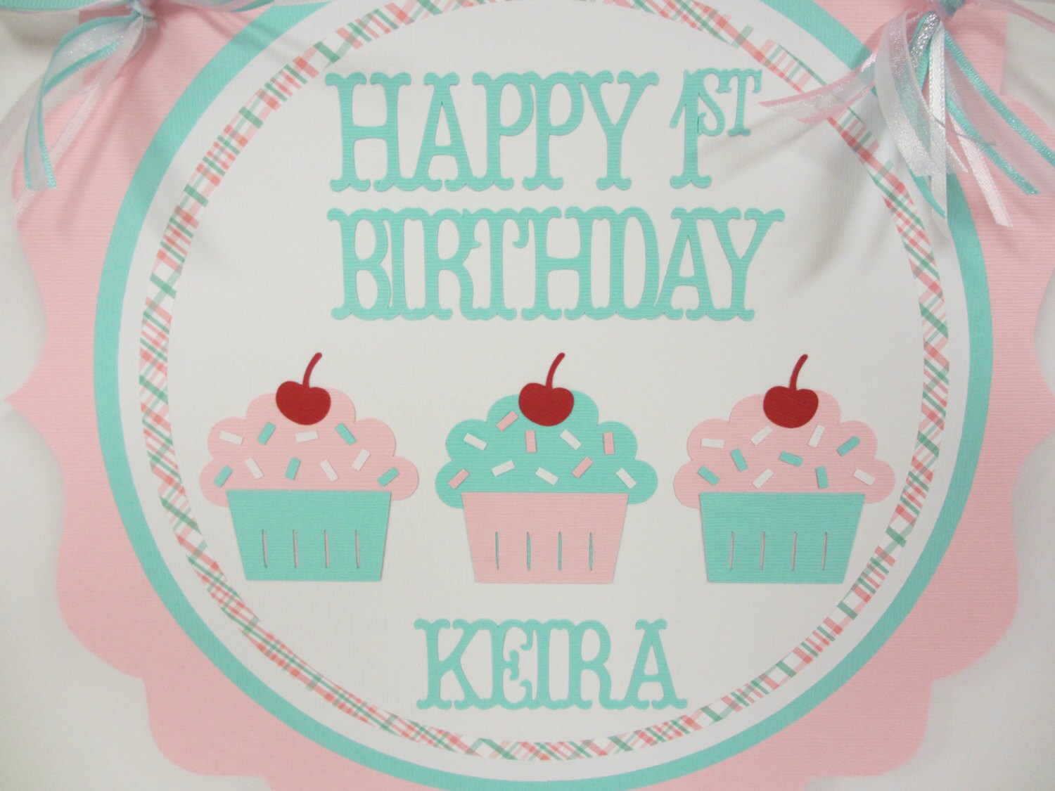 Pastel Cupcake Door Welcome Sign Banner Birthday Party Shower - Etsy