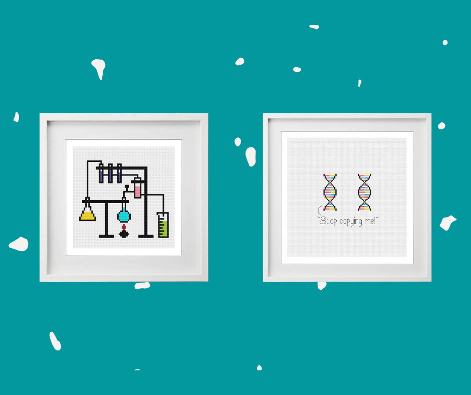 10 Pack Chemistry Cross Stitch Patterns | Science Cross Stitch | Nerd ...