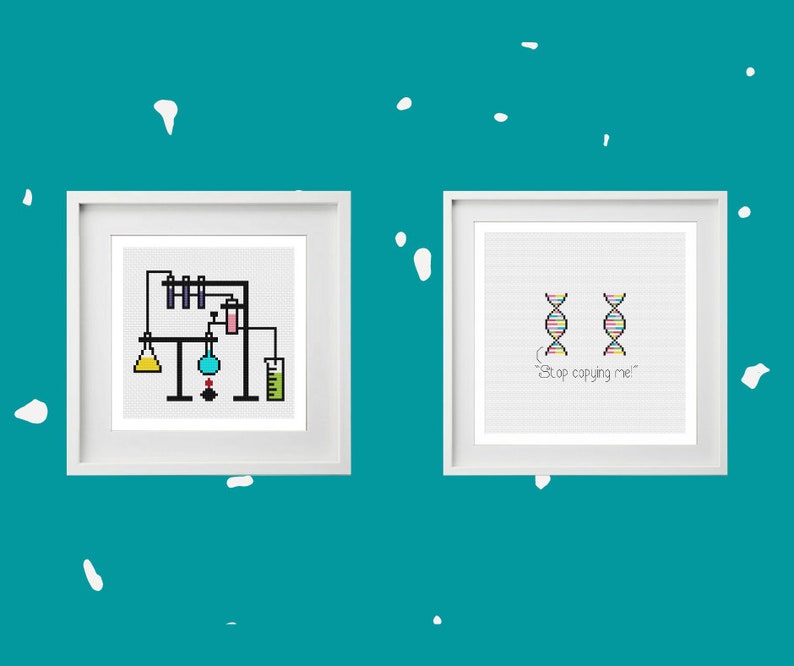 10 Pack Chemistry Cross Stitch Patterns Science Cross Stitch - Etsy ...
