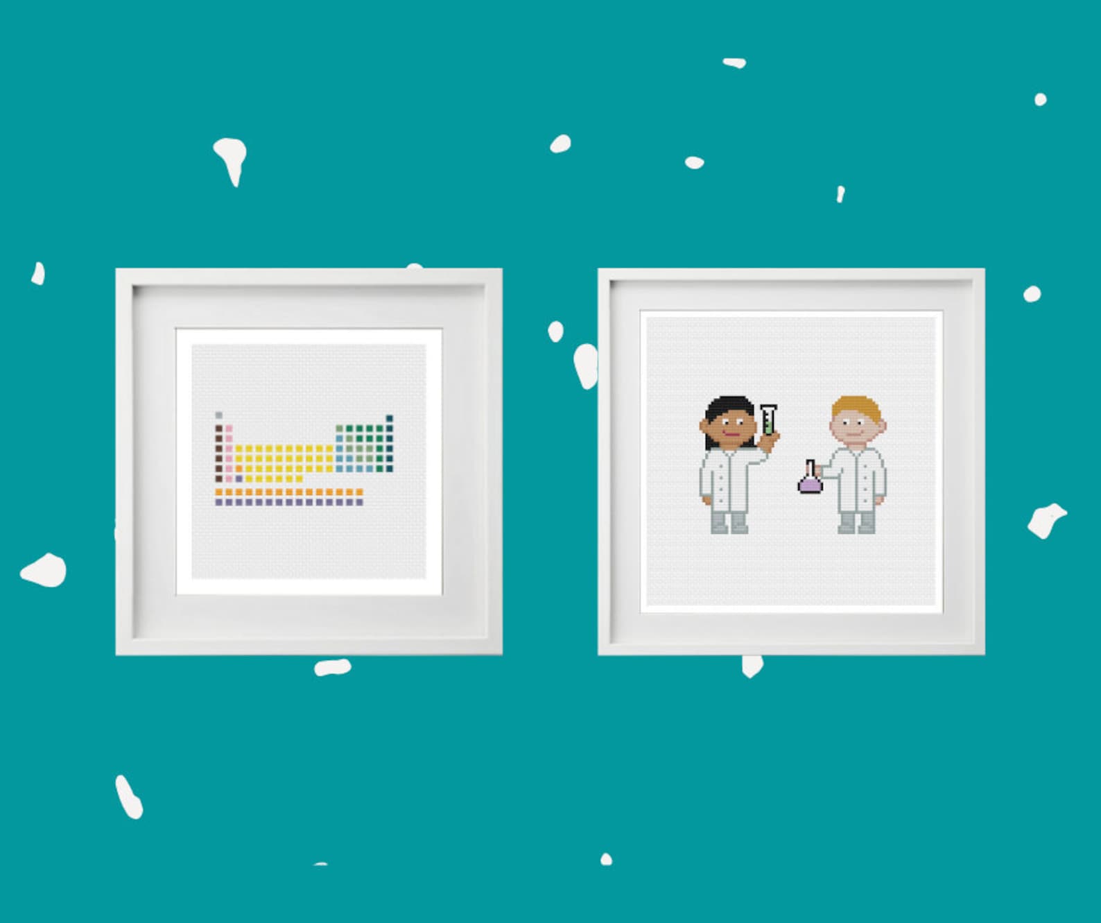 10 Pack Chemistry Cross Stitch Patterns | Science Cross Stitch | Nerd ...