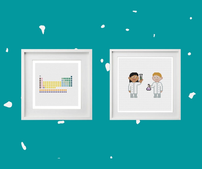 10 Pack Chemistry Cross Stitch Patterns Science Cross Stitch - Etsy ...