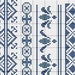 Cross Stitch Borders Pattern Delft | Floral | Instant Download | Modern ...