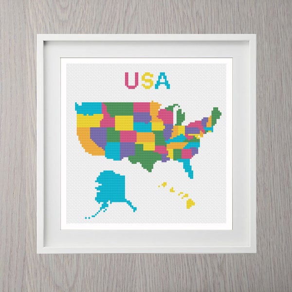 Geography Cross Stitch - Etsy