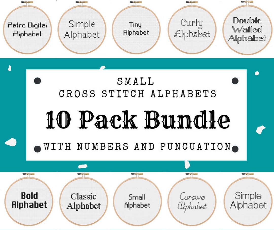 10 Small Cross Stitch Alphabet Patterns | Cross Stitch Letters | Small ...