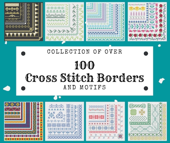 Cross Stitch Borders Pattern Collection Instant Download - Etsy