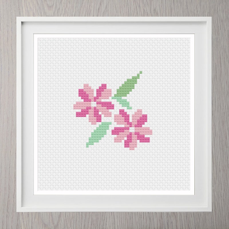 Flower Cross Stitch - Etsy
