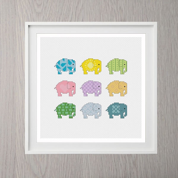Cross Stitch Pattern Elephant - Etsy
