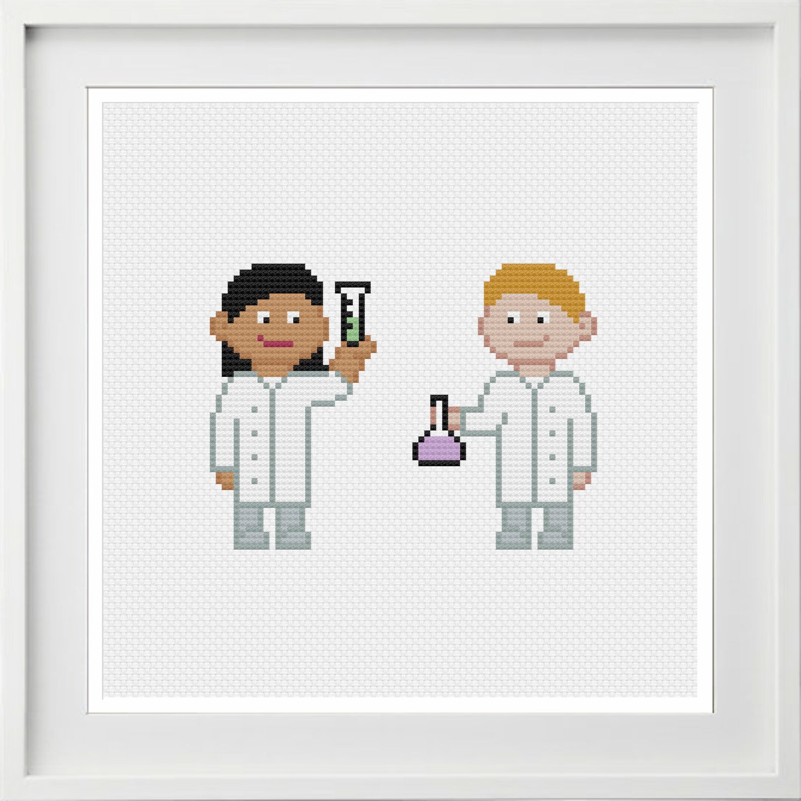 Scientists Cross Stitch Pattern | Chemistry Cross Stitch | Science ...