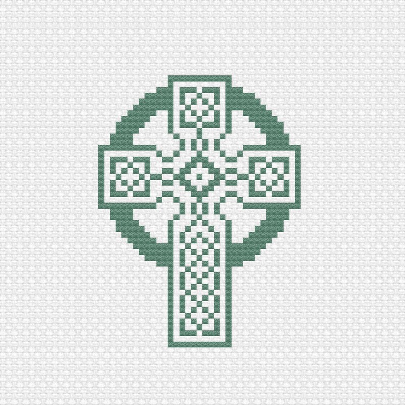 Cross Stitch Pattern Celtic Cross | Irish | Modern | Simple | Easy ...