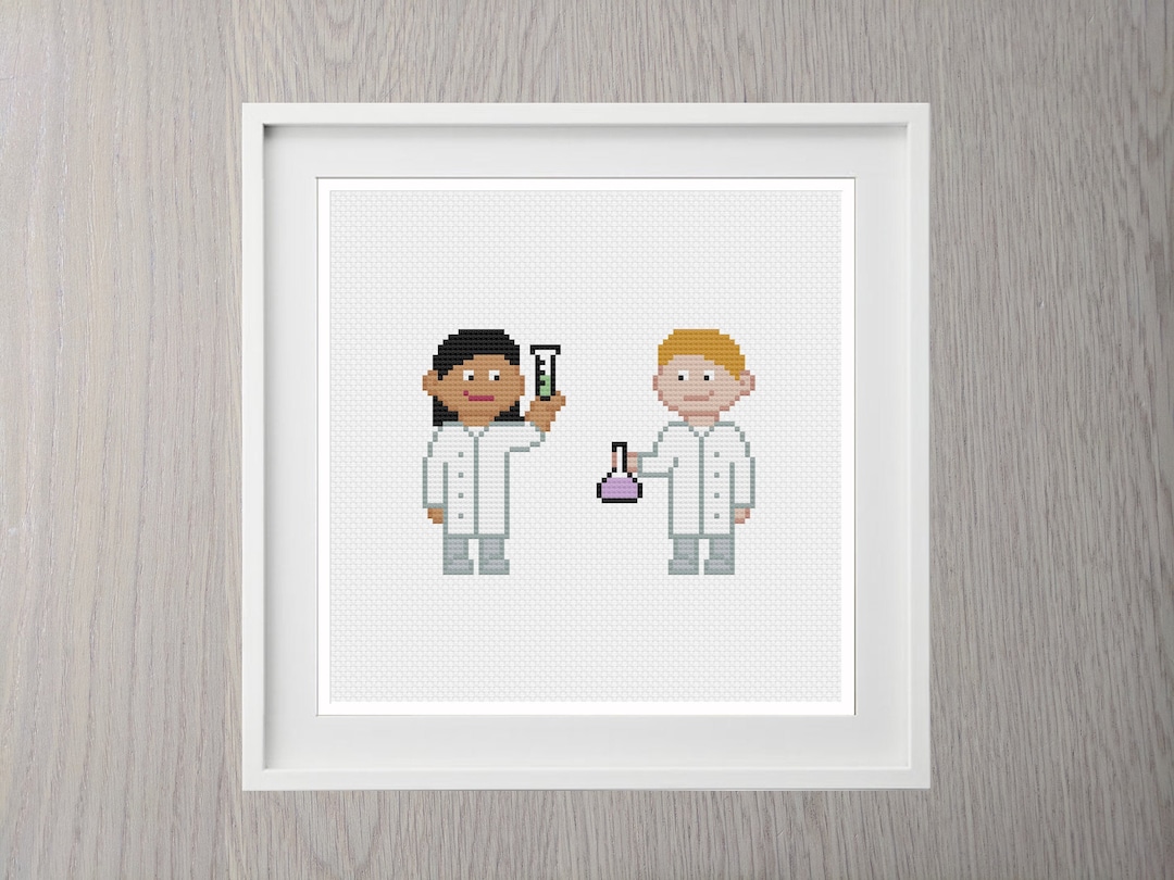 Scientists Cross Stitch Pattern | Chemistry Cross Stitch | Science ...