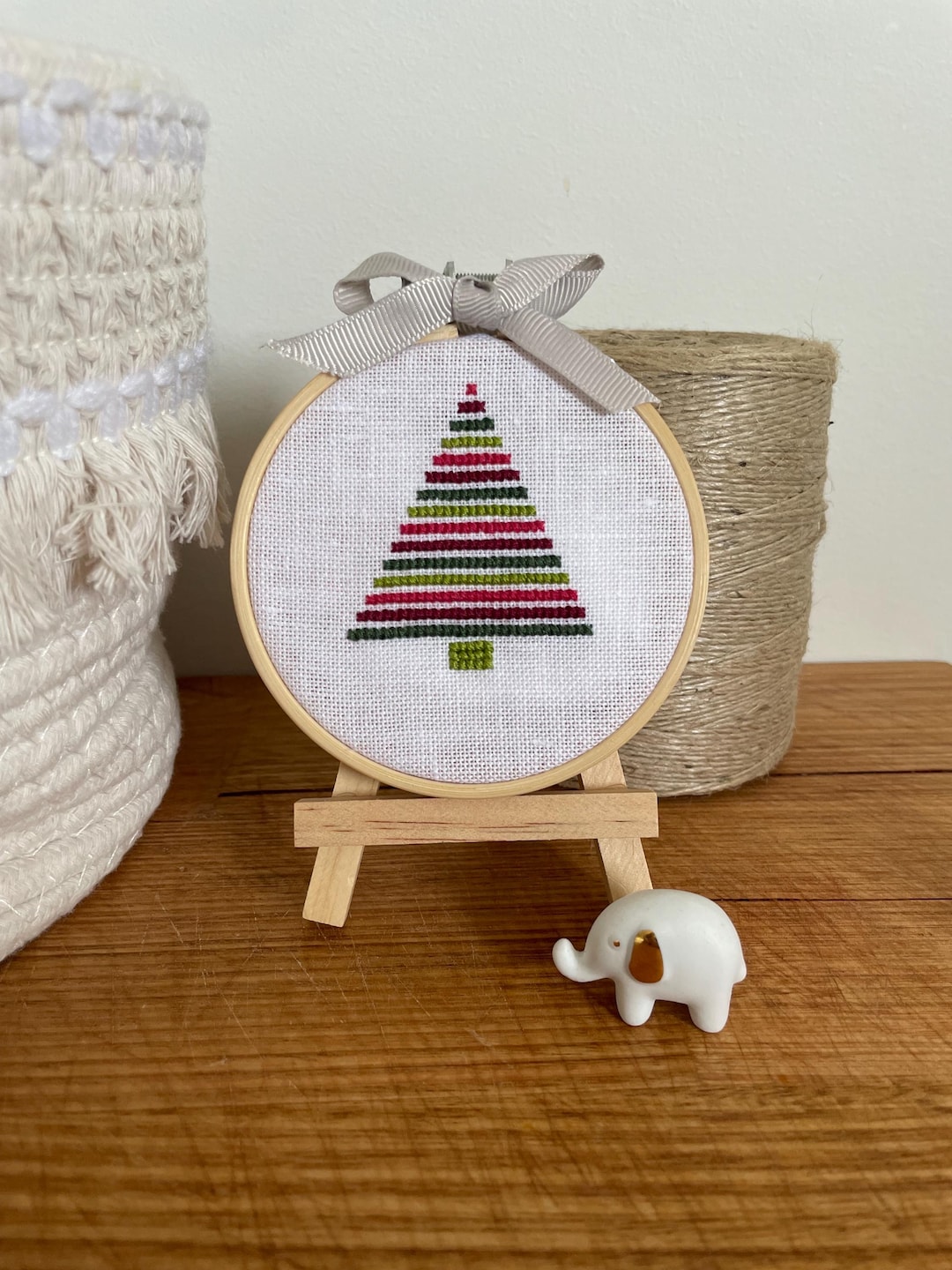 Mini Christmas Tree Cross Stitch Pattern, Instant Download, Decoration ...