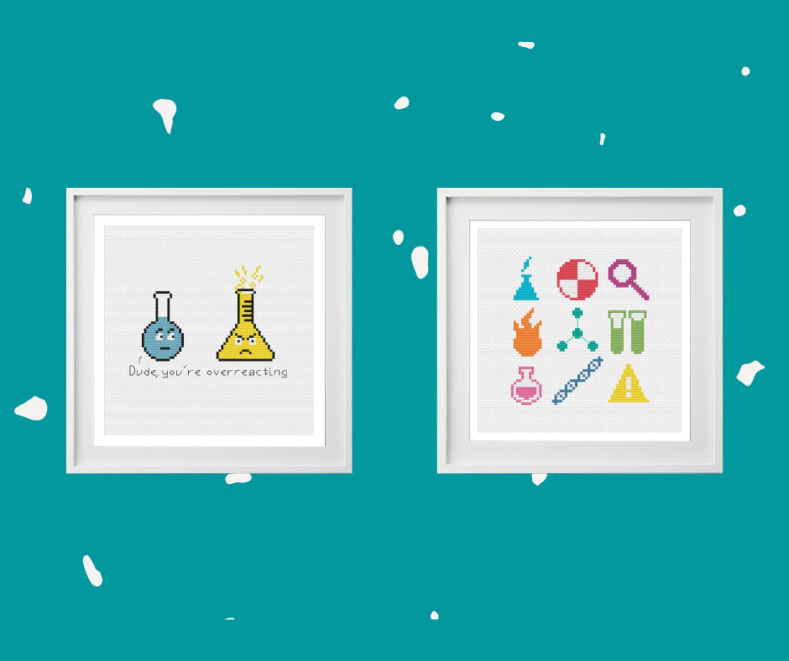 10 Pack Chemistry Cross Stitch Patterns Science Cross Stitch - Etsy ...
