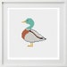 Mallard Drake Duck Cross Stitch Pattern, Instant Download, Simple ...