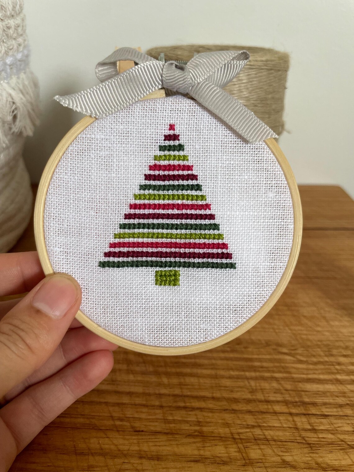 Mini Christmas Tree Cross Stitch Pattern, Instant Download, Decoration ...