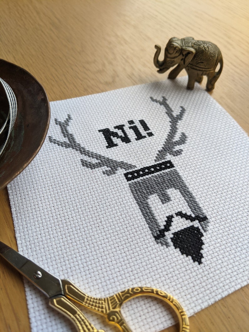 Monty Python Cross Stitch Pattern Knights Who Say Ni | Etsy