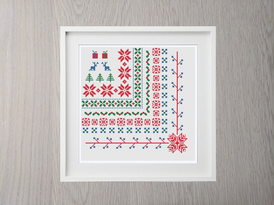 Cross Stitch Borders Pattern | Christmas Cross Stitch | Christmas ...