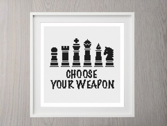 Chess Cross Stitch Pattern Instant Download Choose Your | Etsy