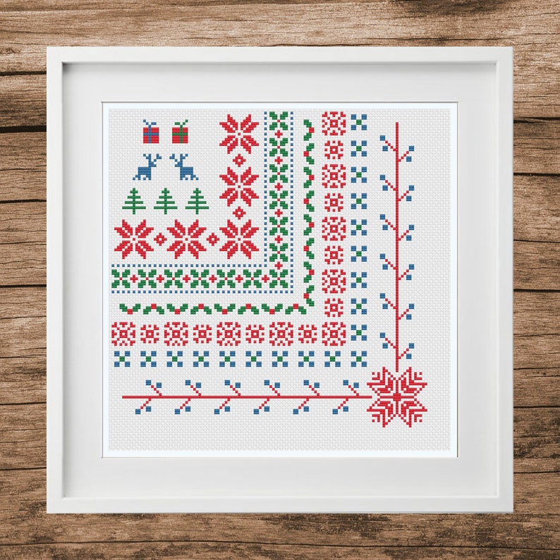 Cross Stitch Borders Pattern | Christmas Cross Stitch | Christmas ...
