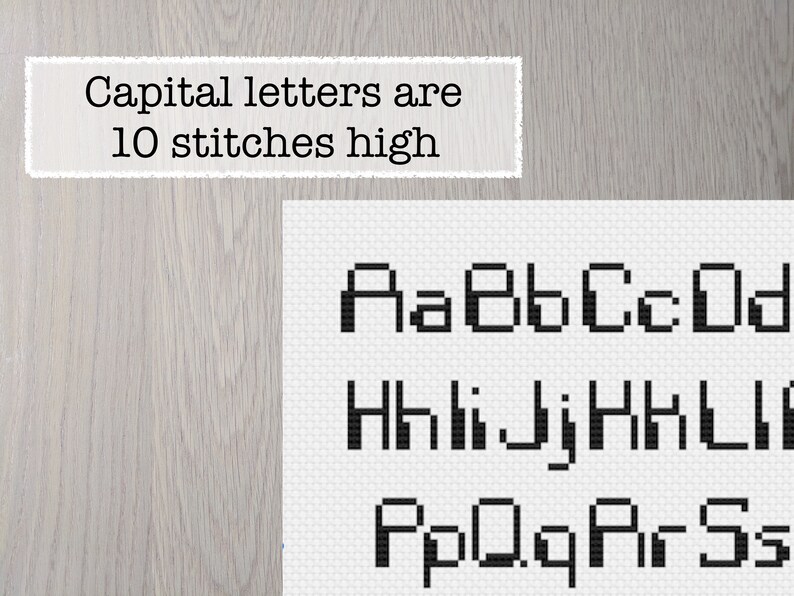 Cross Stitch Alphabet Pattern Retro Digital Font With Numbers - Etsy