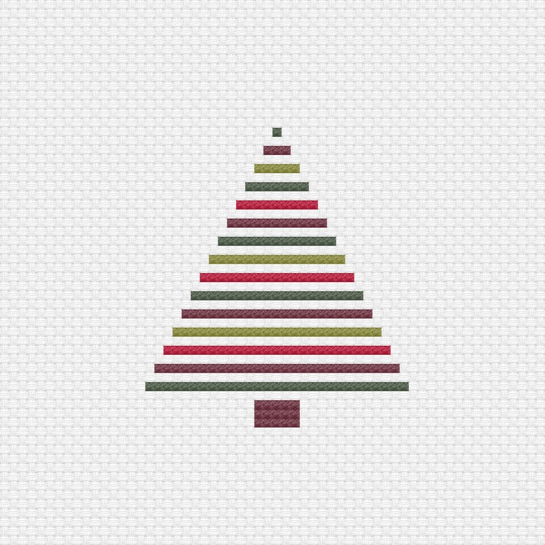 Mini Christmas Tree Cross Stitch Pattern Instant Download - Etsy