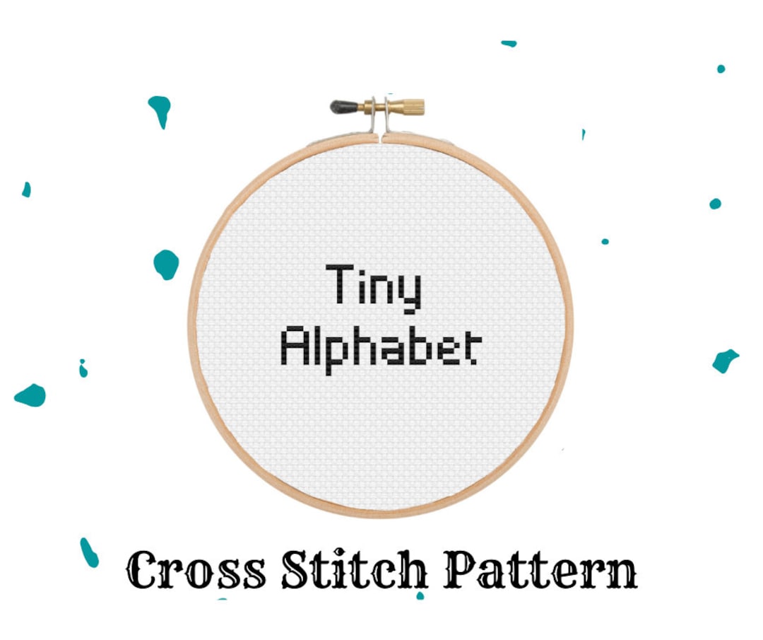 Tiny Cross Stitch Alphabet Pattern | Cross Stitch Letters | Small Cross ...
