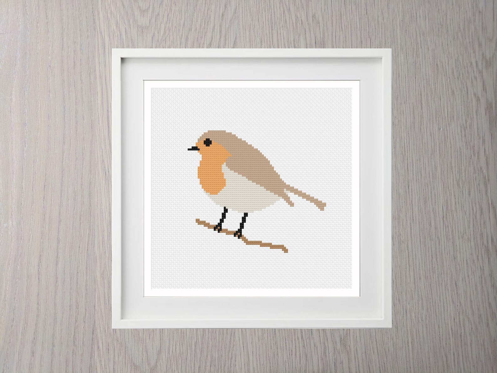 Robin Cross Stitch Pattern Instant Download Modern Simple | Etsy