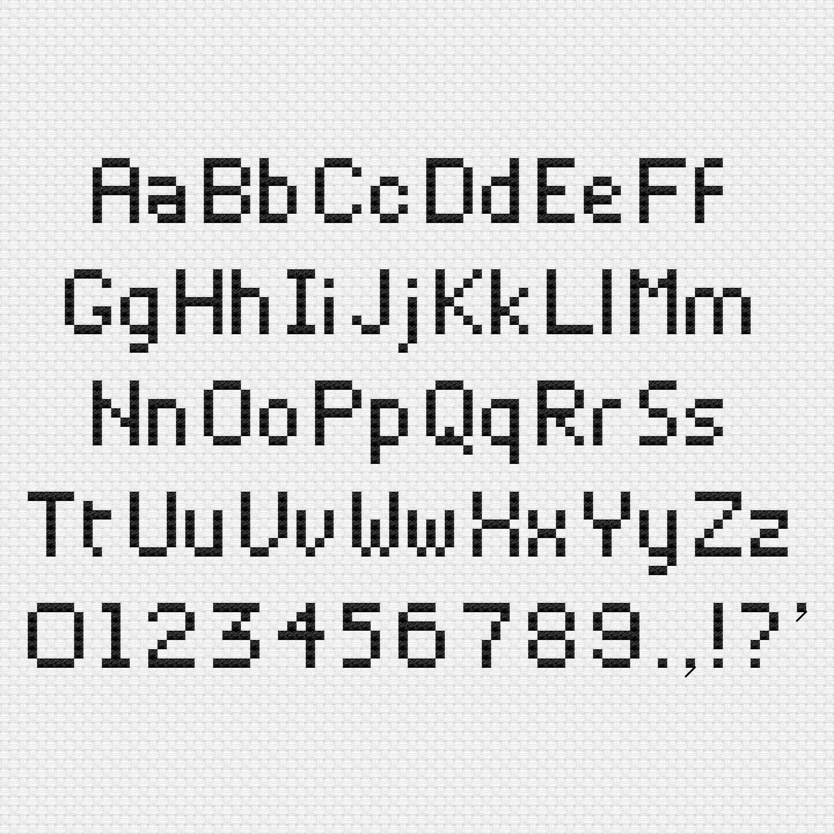 Tiny Cross Stitch Alphabet Pattern With Punctuation Cross Stitch ... Tiny Cross Stitch Alphabet Pattern With Punctuation Cross Stitch ...