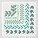 Cross Stitch Borders Pattern Leaves Leaf Modern | Instant Download - Etsy