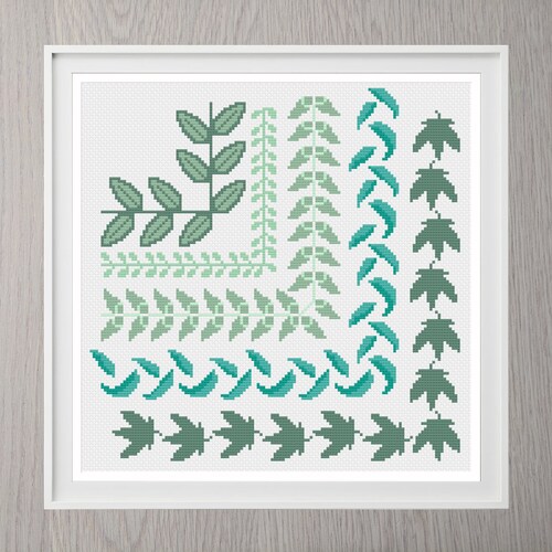Cross Stitch Borders Pattern Simple Modern PDF Download - Etsy