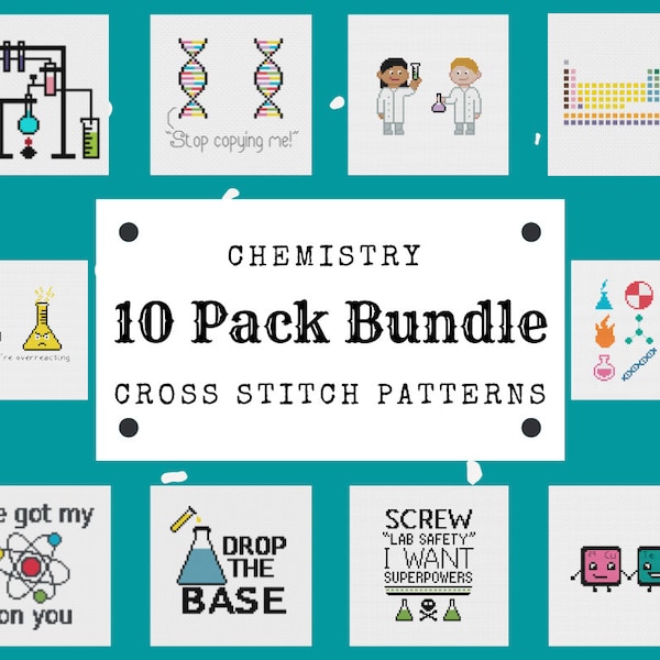 Science Cross Stitch - Etsy