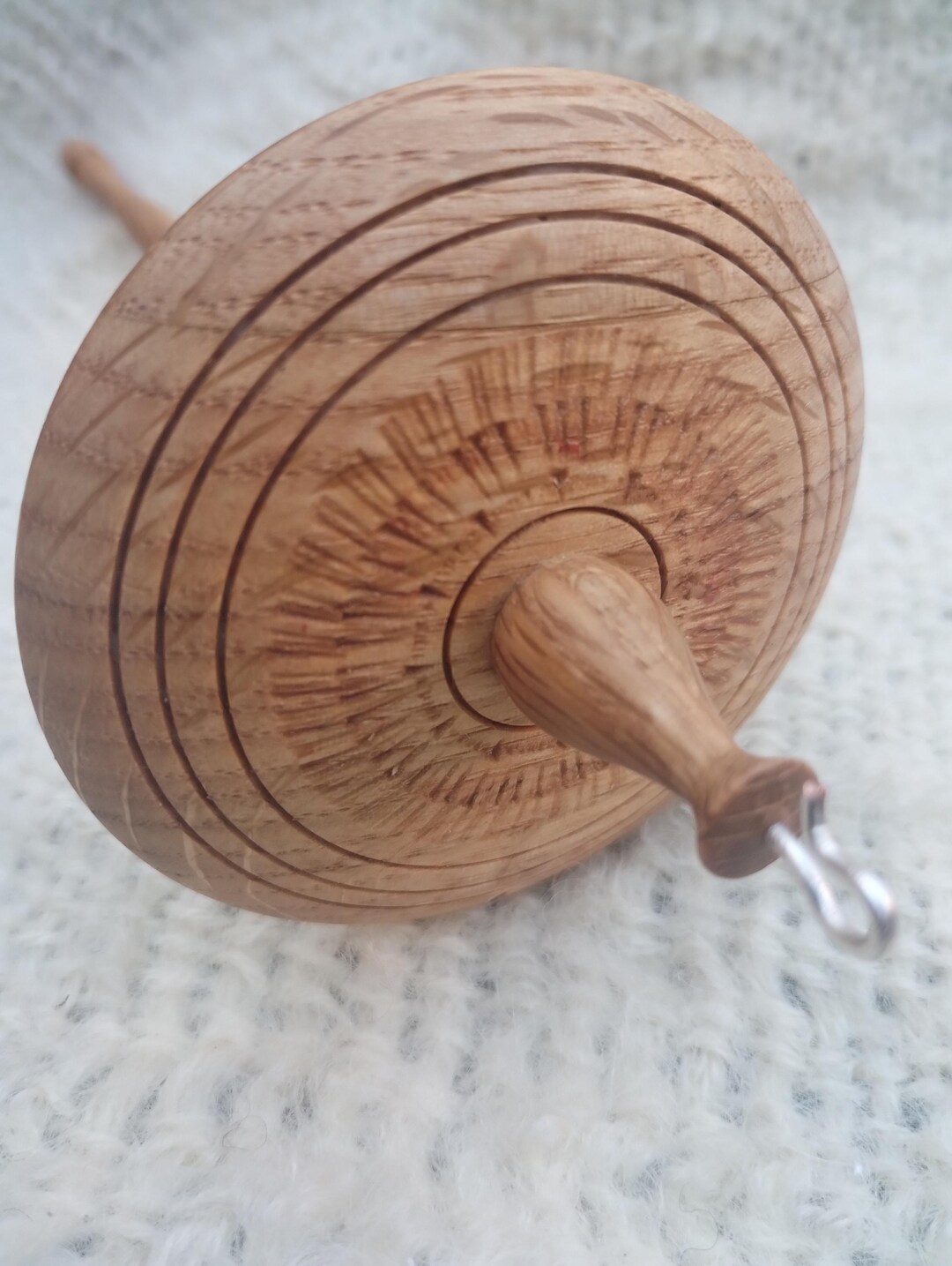 Drop Spindle in Reclaimed Oak Whorl and Shaft 1.1/4 Oz 35 Grms - Etsy