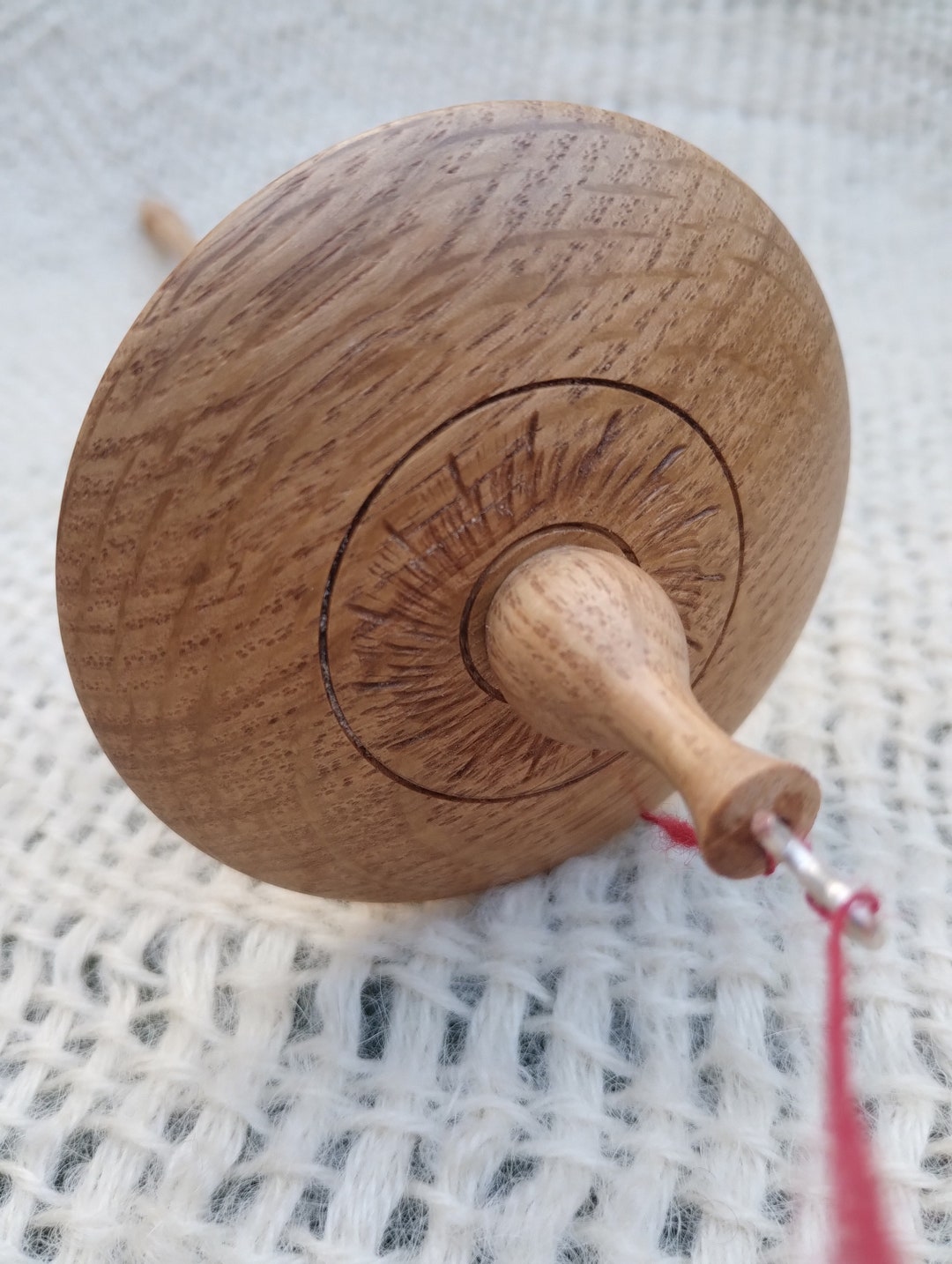 Drop Spindle in Reclaimed Oak Whorl and Shaft 1.1/8 Oz 29 Grms - Etsy