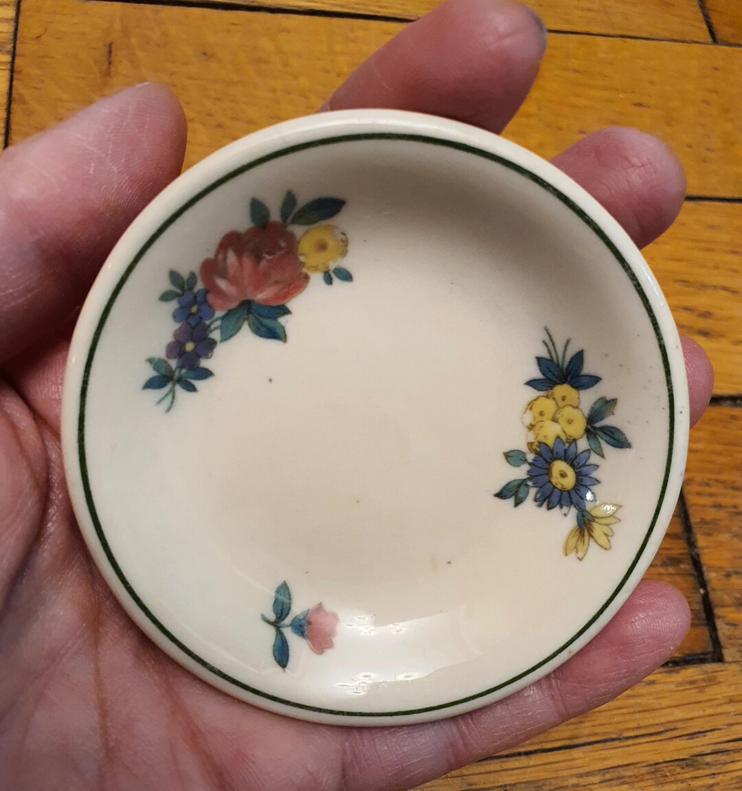Vintage Bailey Walker Luxor Ivory Restaurant Ware Butter Pat-floral ...