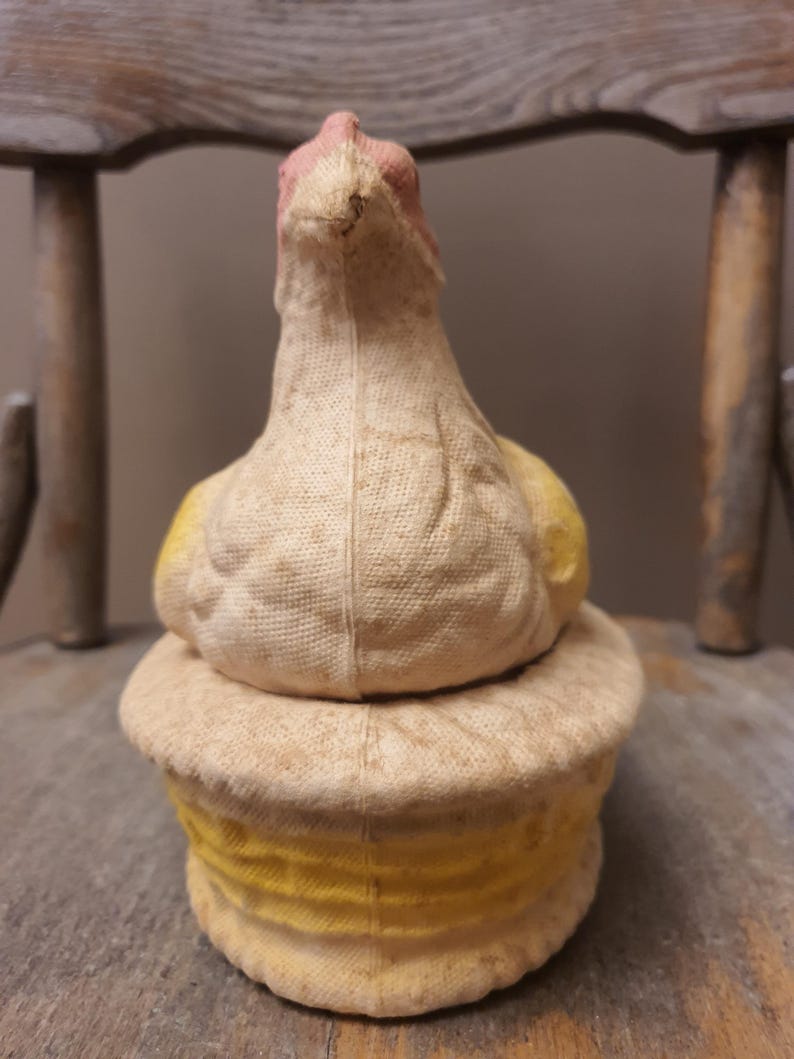 Antique Vintage Hen on Nest-1920’s Paper Mache Hen on Nest-vintage HON ...