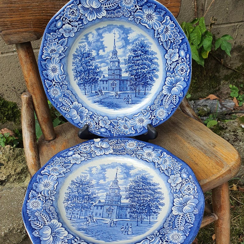 Liberty Blue Plate - Etsy