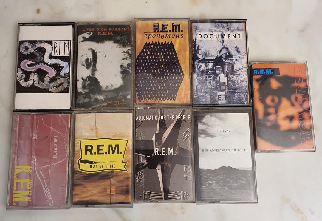 Vintage Lot of 9 1980's/90's R.E.M Cassette Tapes-automatic for the ...