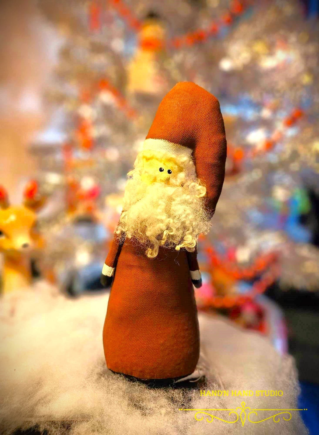 Prim Santa Claus Doll Artist Made Modern Farmhouse Country - Etsy