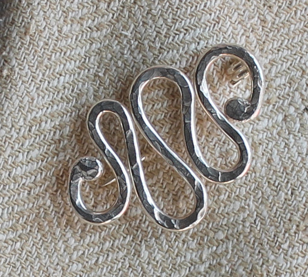 Snake-inspired Sterling Silver Pin/boutonniere - Etsy