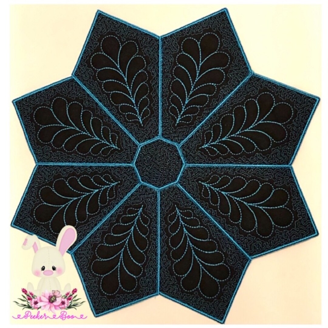 ITH Table Centre / Placemat Digital Embroidery Design. Made Entirely in ...